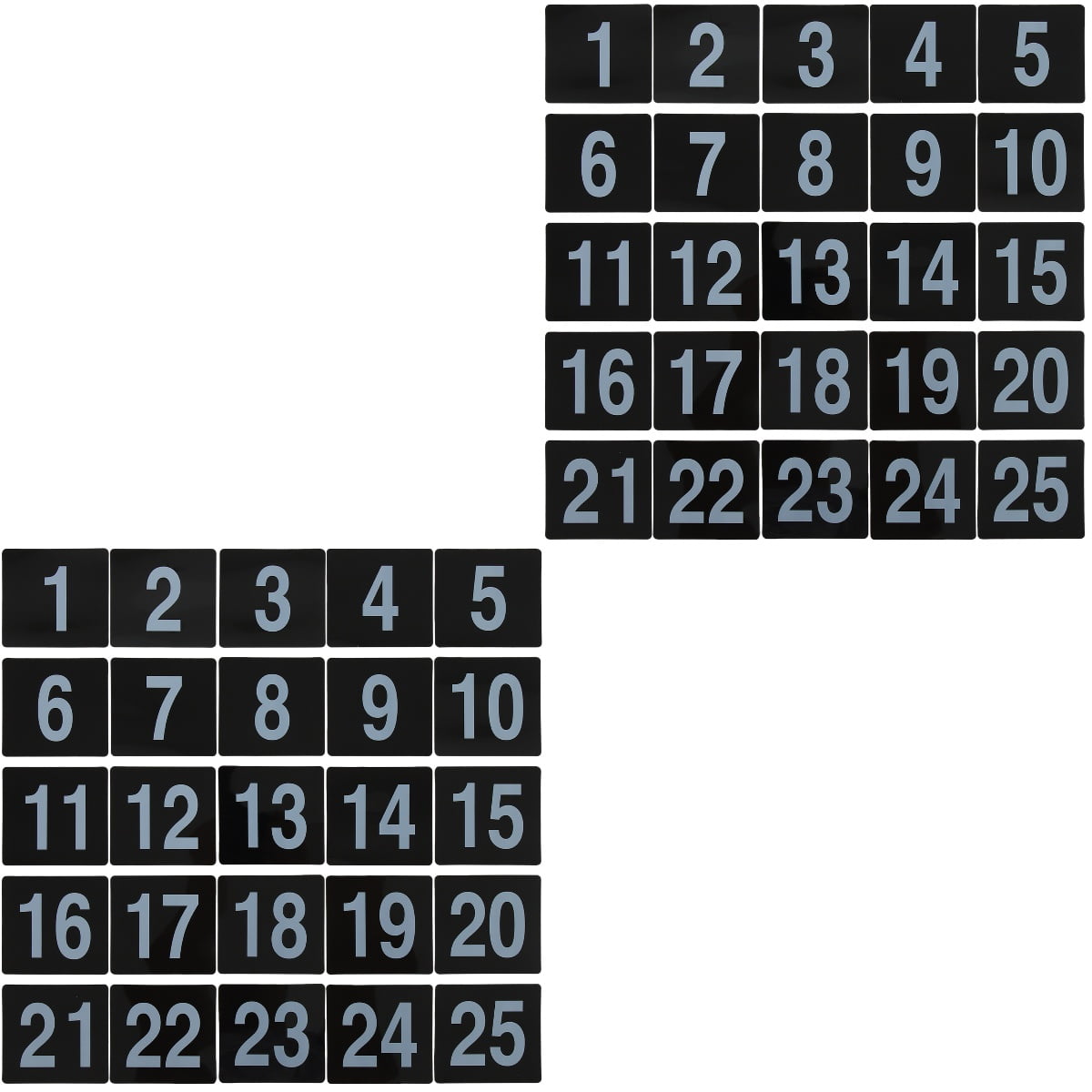 Digital Table Number Plate Holders Numeral Signs Pvc Restaurant Banquet ...