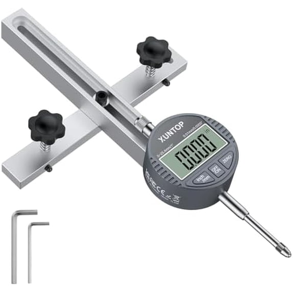 Digital Table Saw Alignment Gauge,1/0.0005in Digital Indicator with CNC ...