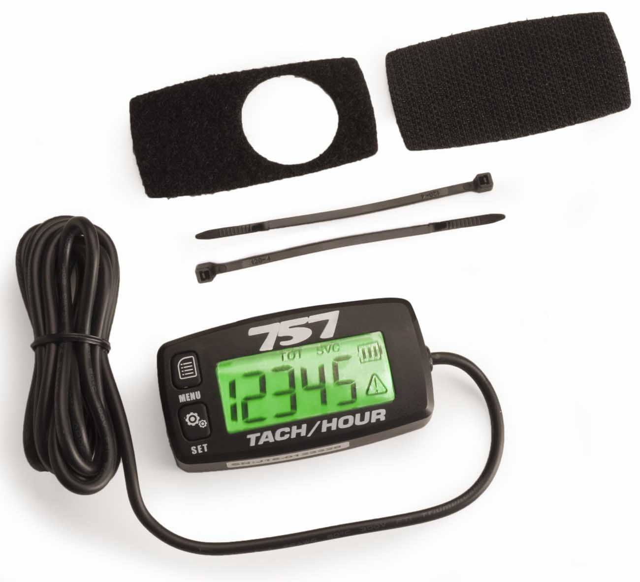 Digital Tach Tachometer Hour Meter Gauge IP68 Water Proof Resettable ...