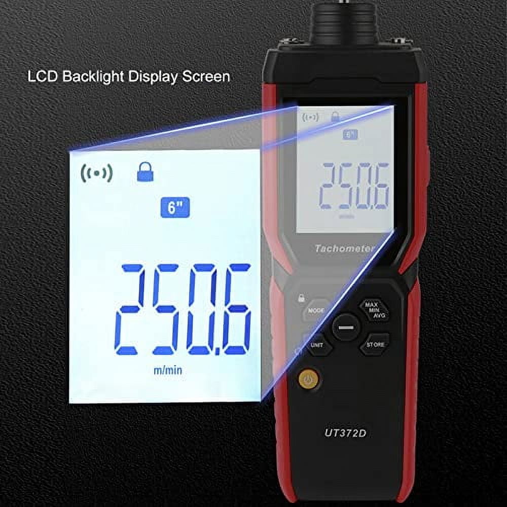 Digital Tachometer,UT372D Digital Tachometer Non and Revolution ...