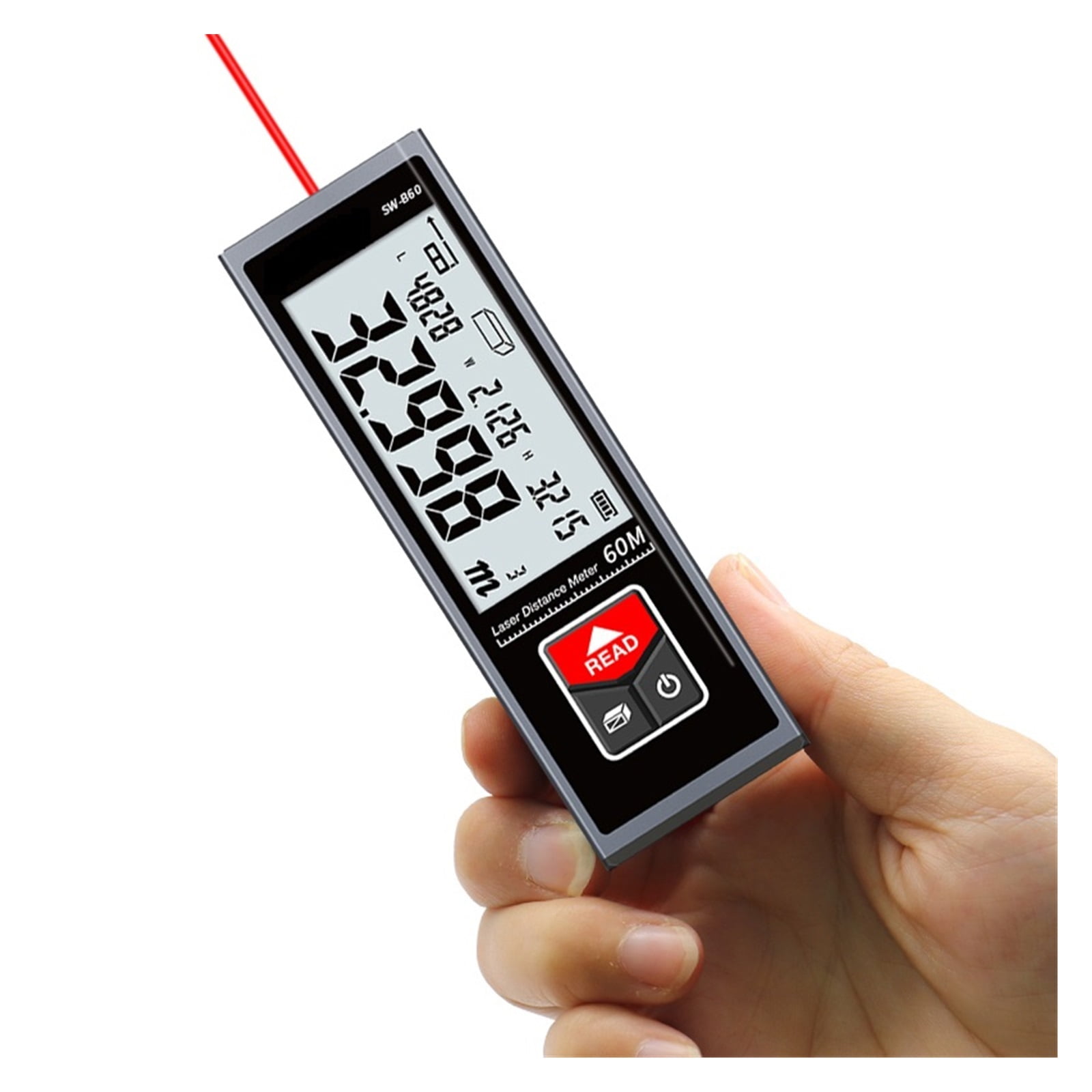 Digital Tape Measure 40M Rangefinder Accurate Distance Meter ...