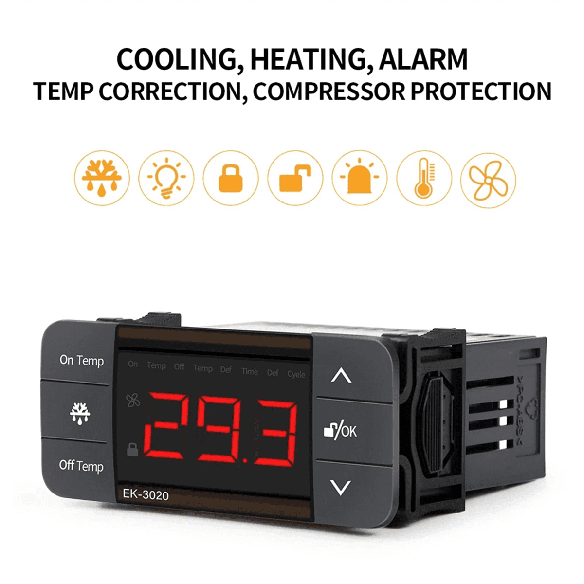 Digital Temperature Controller 220V Cool Heat Switch Refrigerator ...