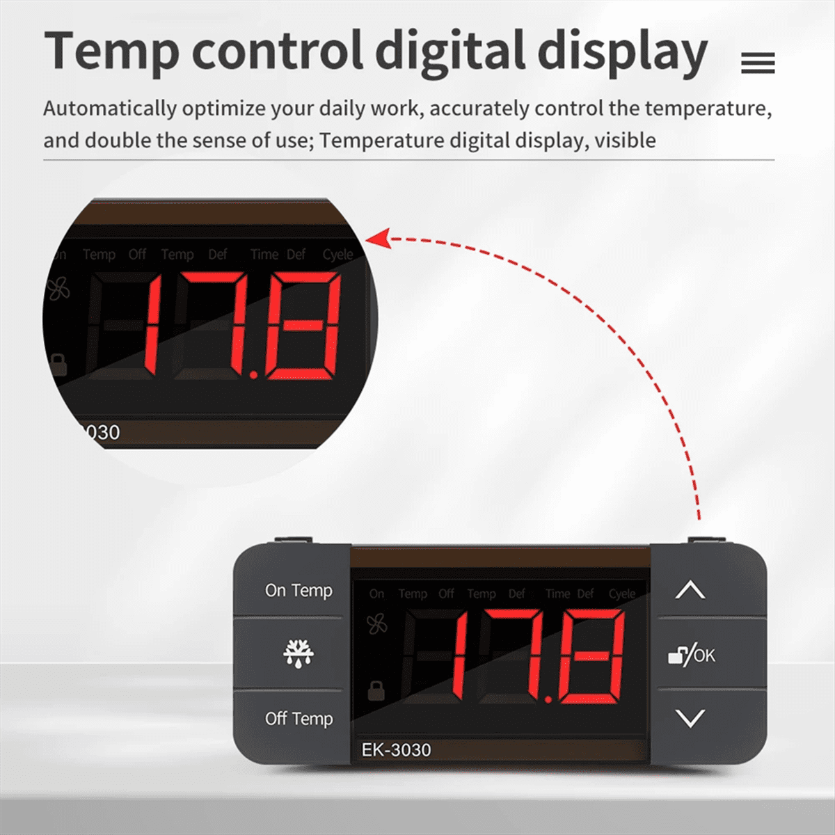 Digital Temperature Controller 220V Cool Heat Switch Refrigerator ...