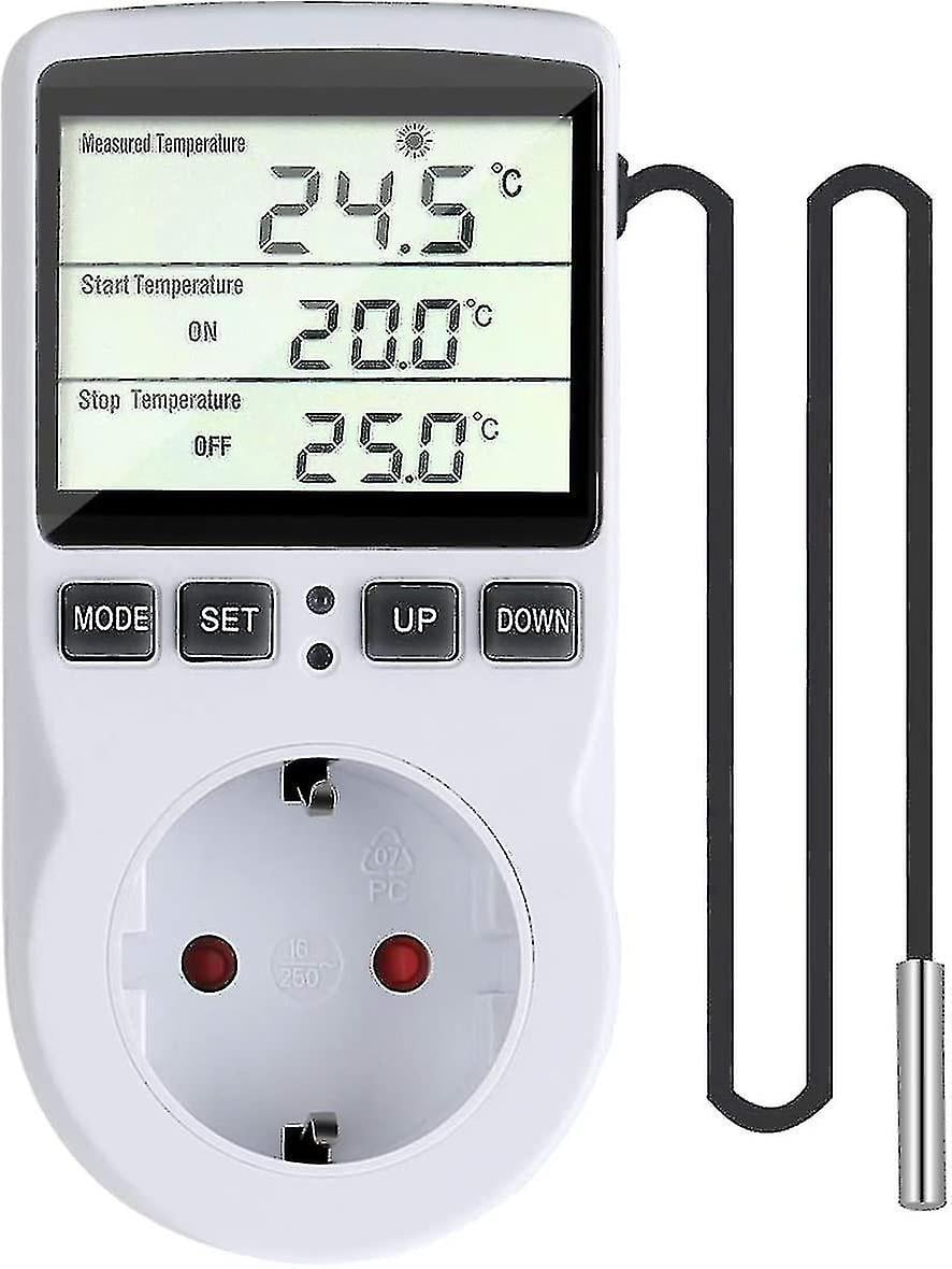 Digital Temperature Controller Socket Thermostat Au-plug - Walmart.com