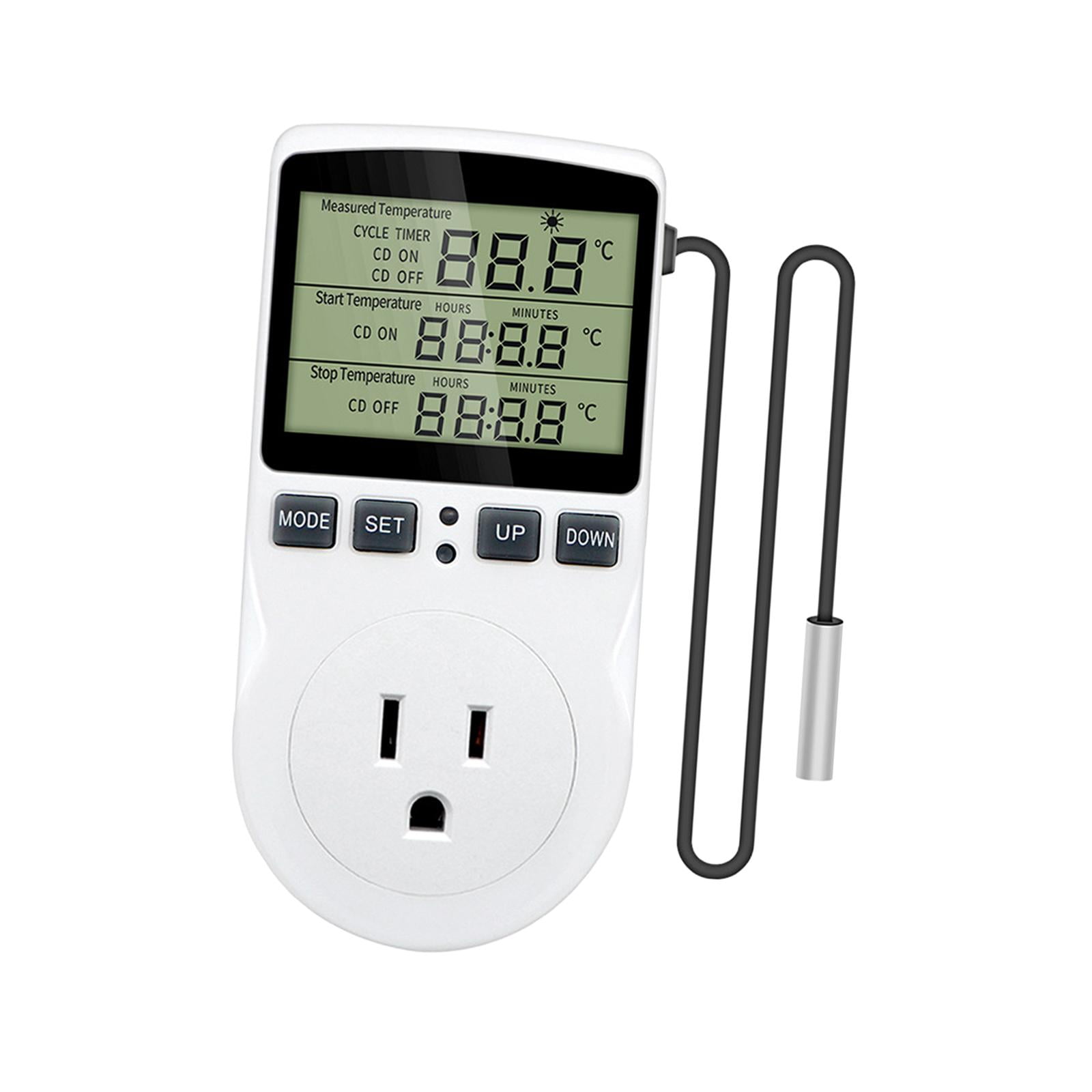 Digital Temperature Controller Thermostat Timer Compact Thermostat ...
