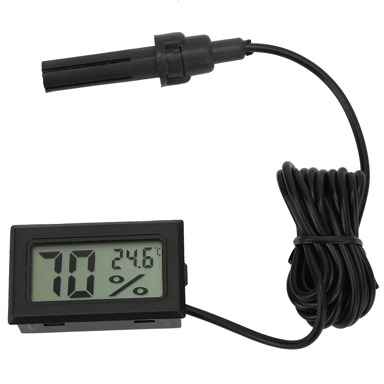 Digital Temperature Humidity Thermometer Hygrometer with Probe 1.5m ...