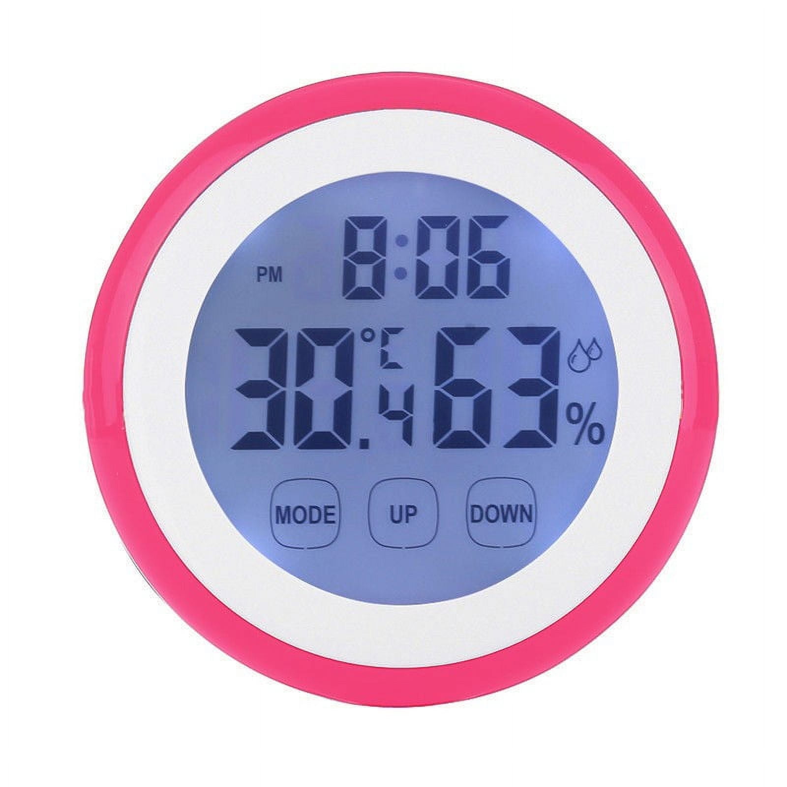 Digital Temperature Humidity Time Function Wall Clocks Backlight for ...