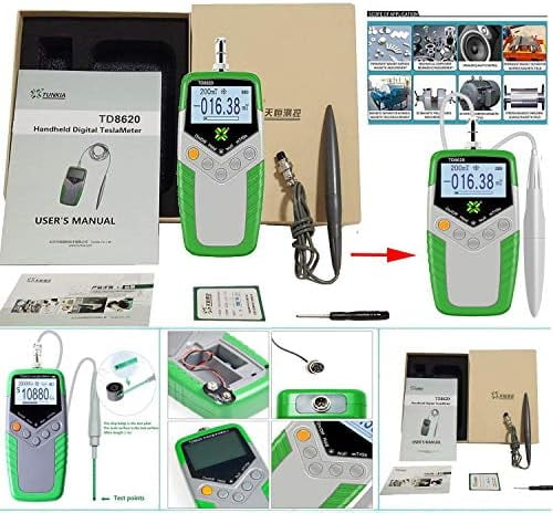 Digital Tesla Meter Permanent Magnet Gauss meter Gaussmeter Fluxmeter ...