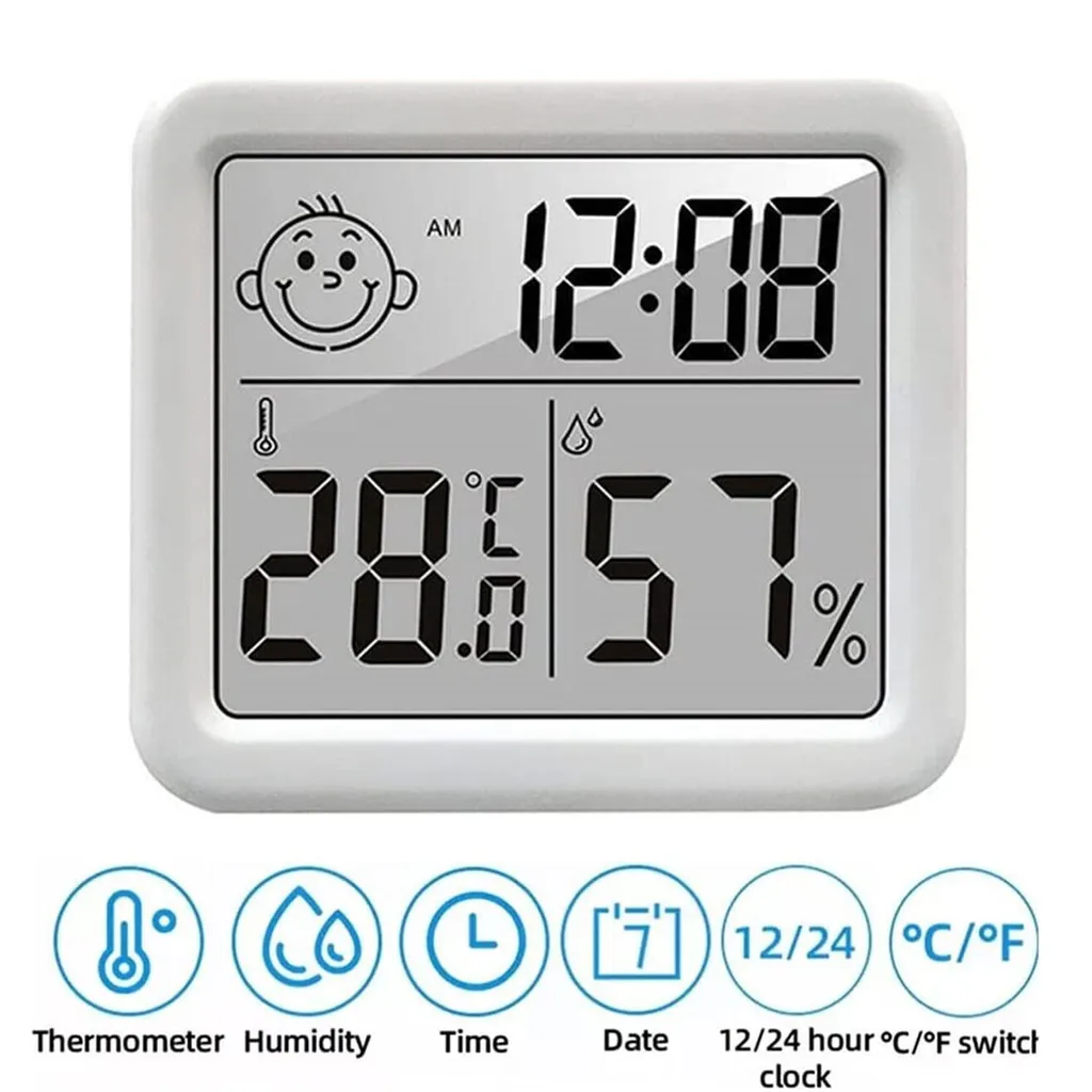 Digital Thermo-Hygrometer Thermometer Humidity Meter Weather Station ...