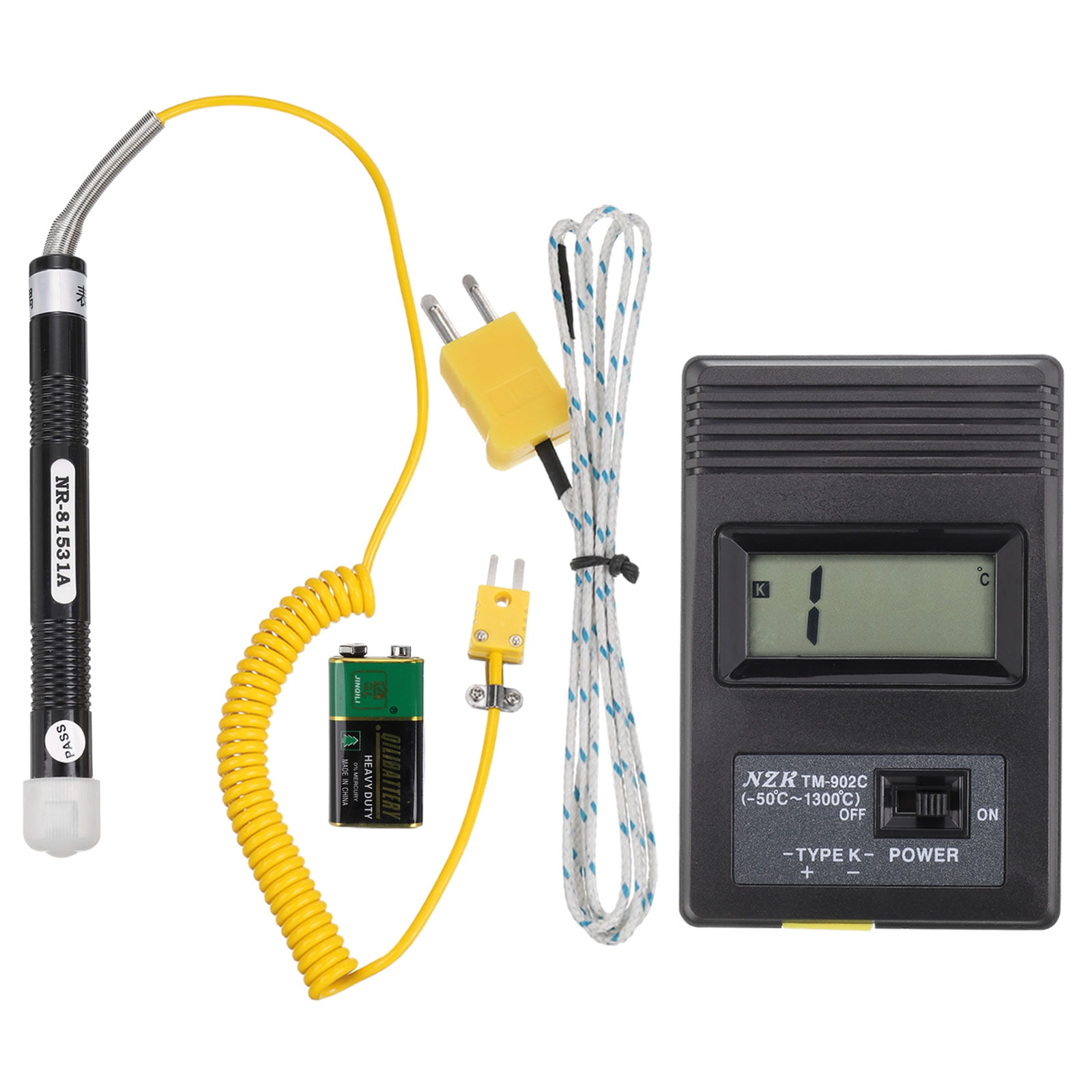 Digital Thermocouple Thermometer K Type Temperature Meter, with Surface ...