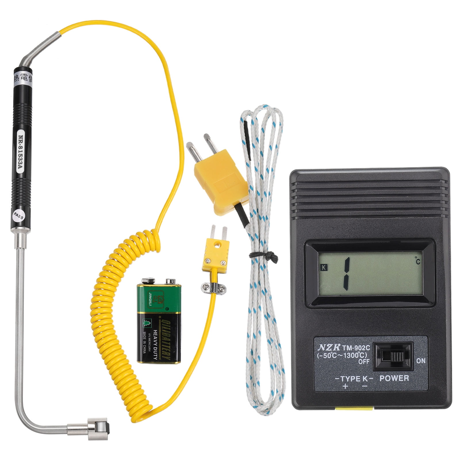 Digital Thermocouple Thermometer K Type Temperature Meter, with Surface ...
