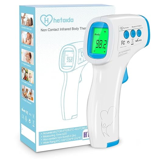 Digital Thermometer for Adults and Kids, No Touch Forehead Thermometer ...