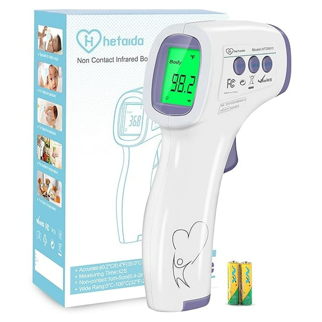 Digital Thermometer for Adults and Kids, No Touch Forehead Thermometer ...
