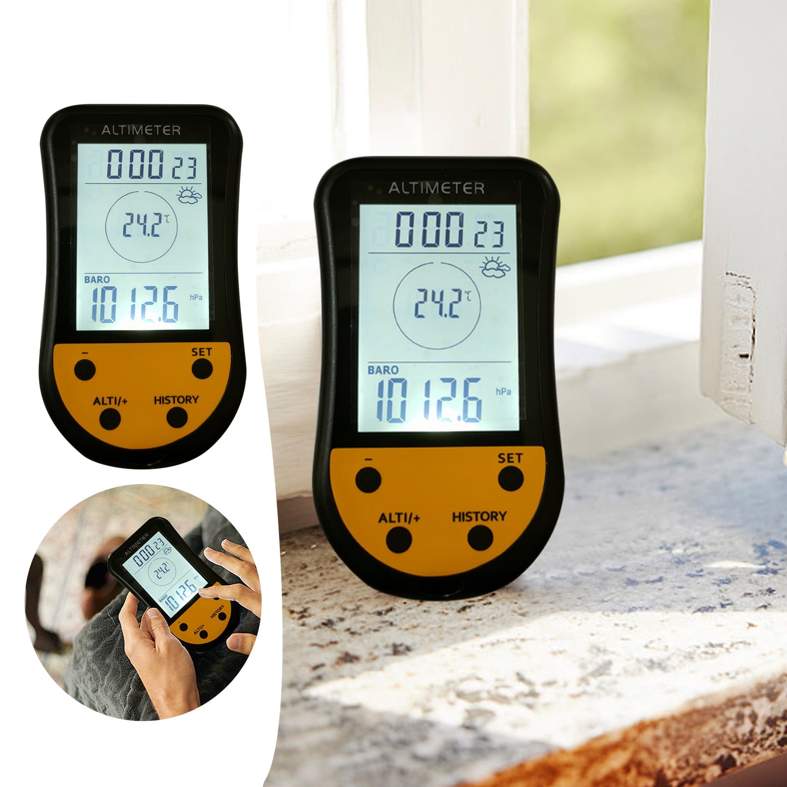 Professional Aluminum Accurate Altimeter Compact Handheld Clinometer ...