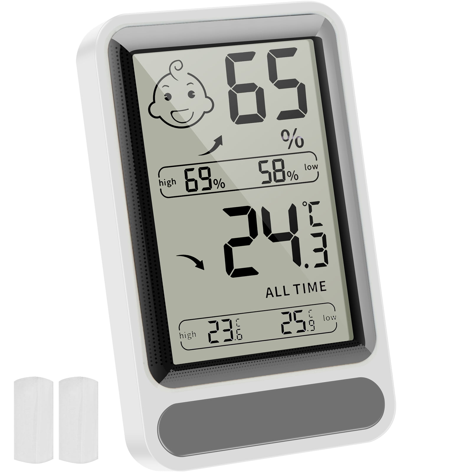 Digital Thermometer Hygrometer Compact Digital Hygrometer Auto ...