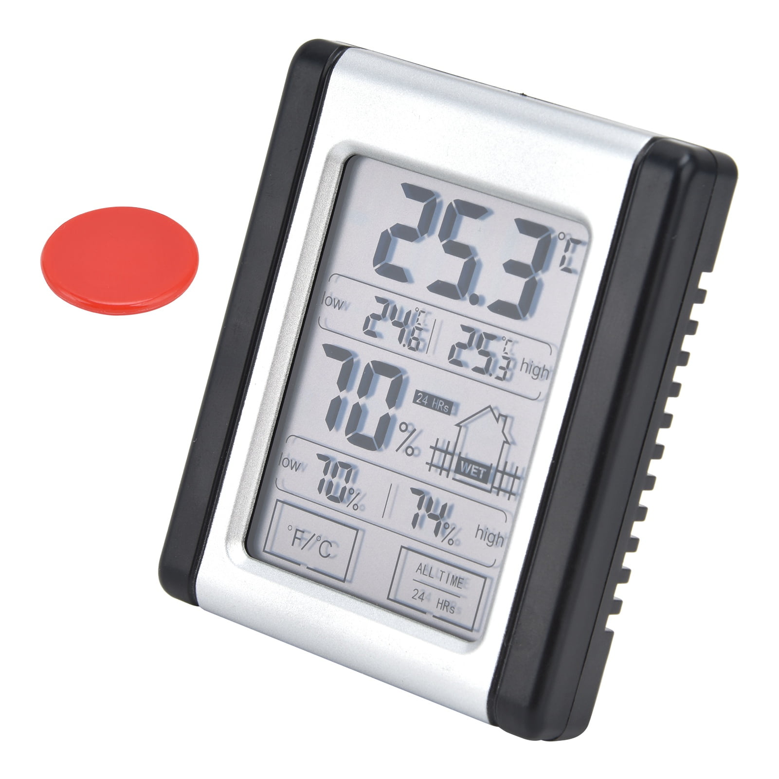 Digital Thermometer Hygrometer, Touch Screen Electronic Temperature ...