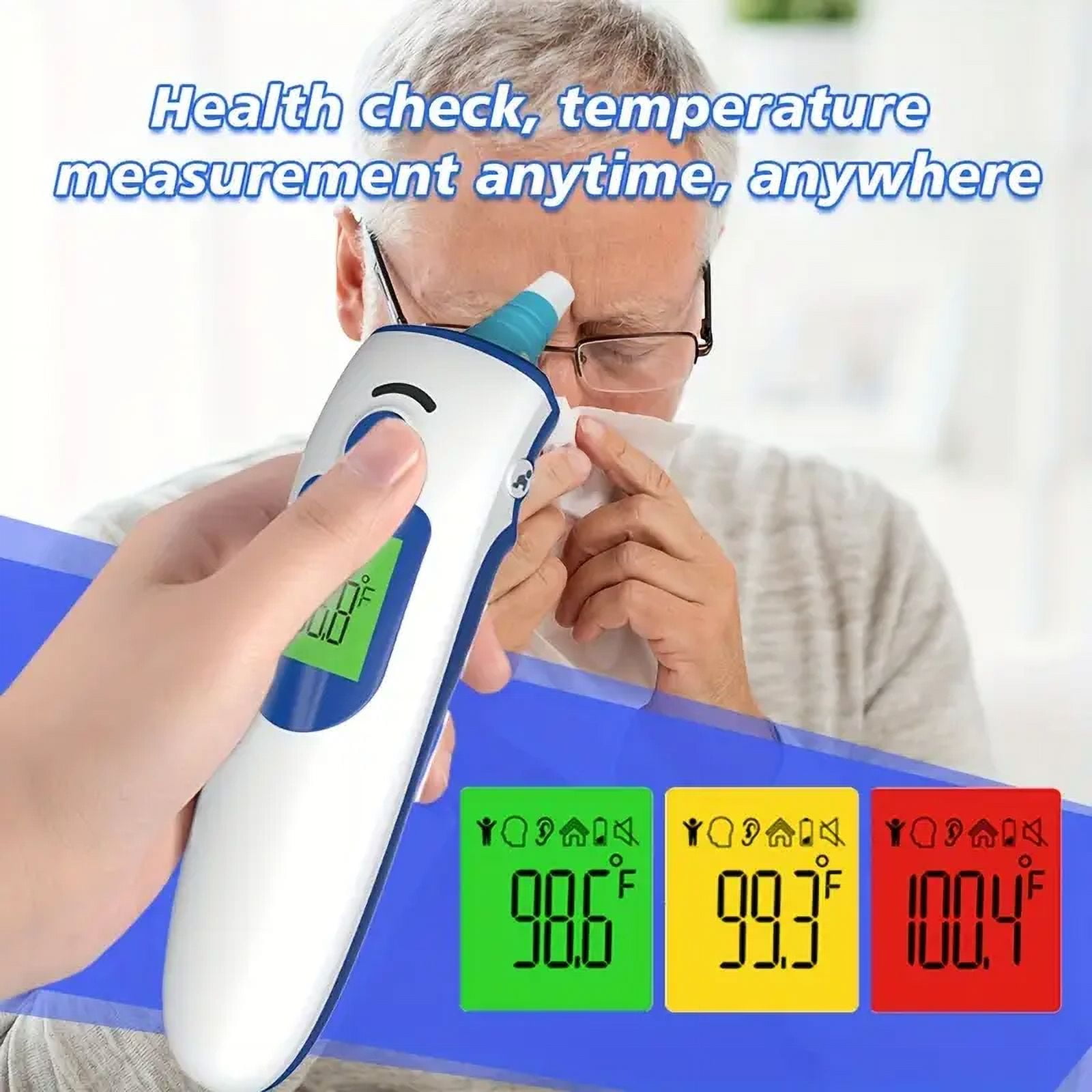 Digital Thermometer, Non-contact Forehead Thermometer, Ear Thermometer ...