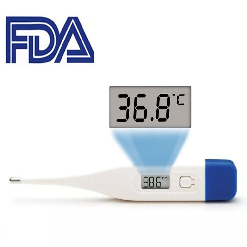 Digital Thermometer for Adults and Kids,Oral Thermometer for Fever,Easy ...