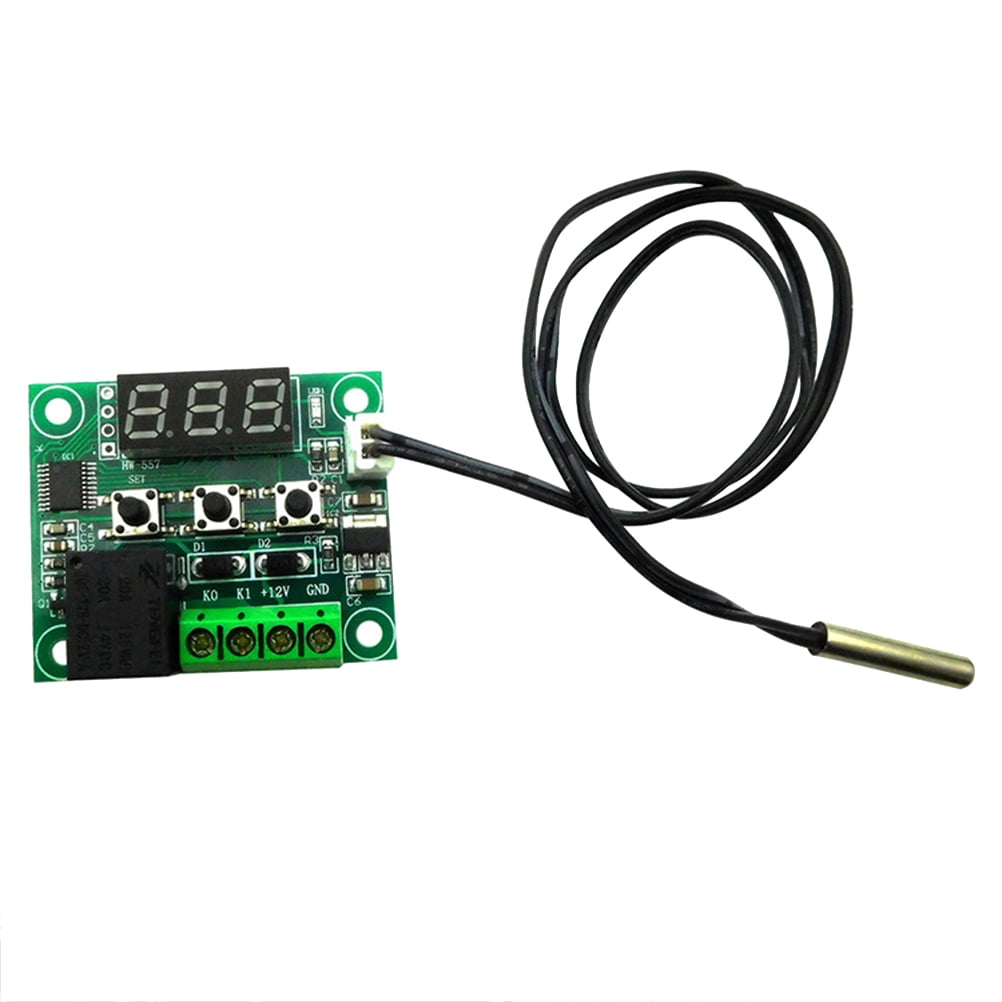 Digital Thermostat, 12V Programmable Thermostat Smart Digital ...