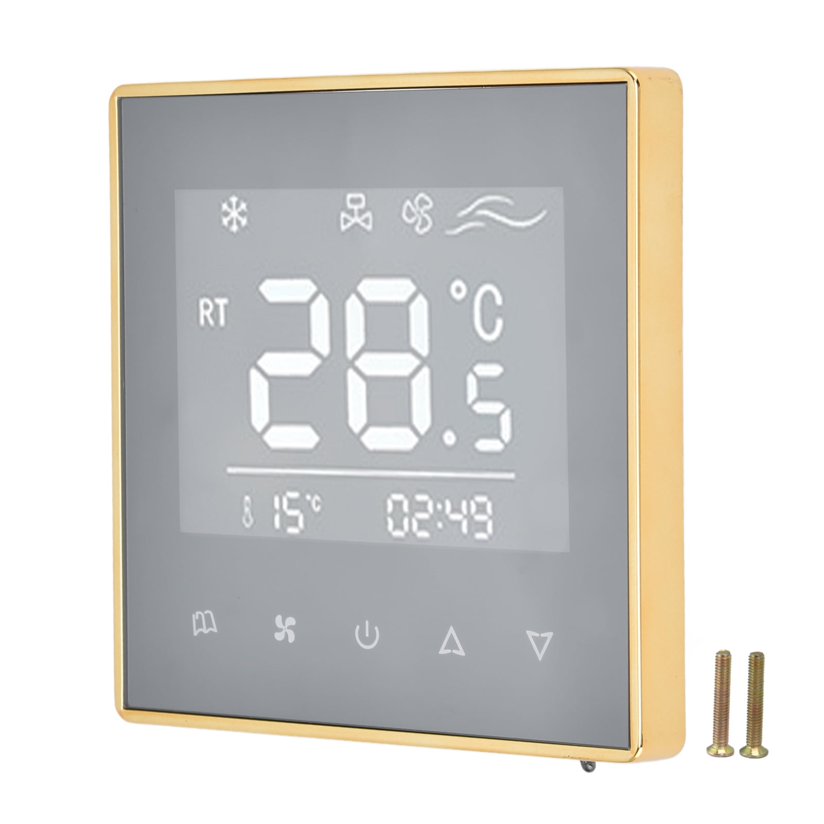 Digital Thermostat LCD Display Touchscreen Smart Air Conditioning ...