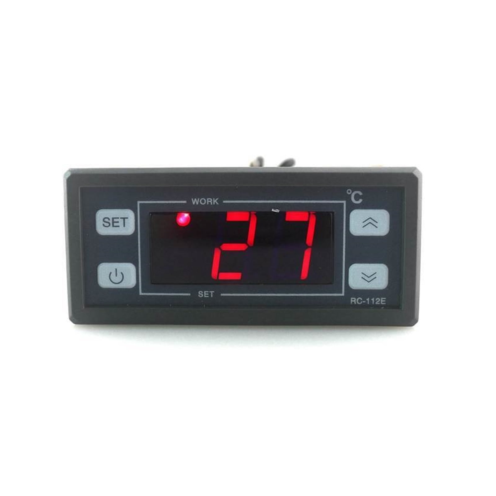 Digital Thermostat Regulator 0-99C Temperature Controller With NTC Sensor LED Display ,Install ...
