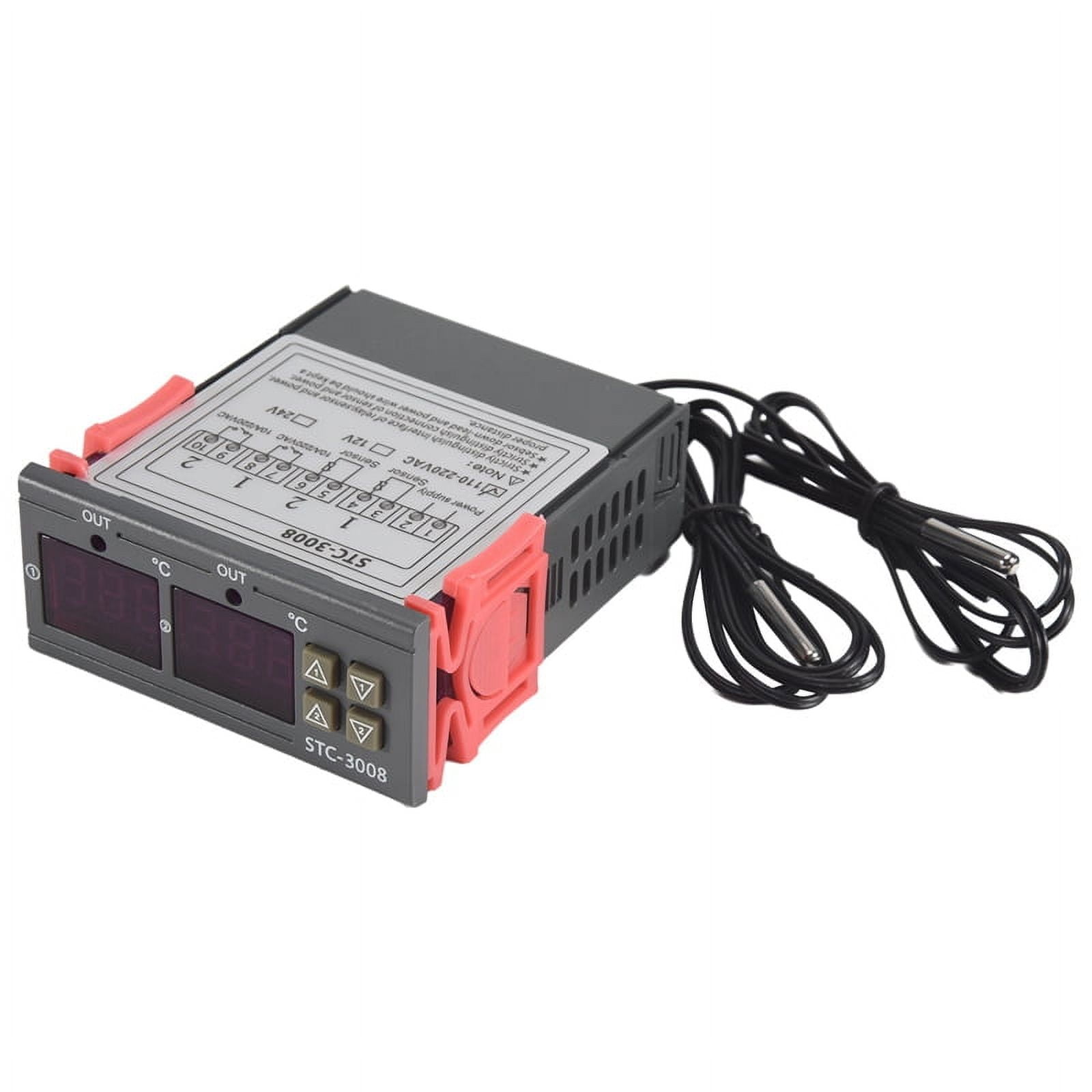 Digital Thermostat Temperature Controller -3008 Thermometer Sensor ...