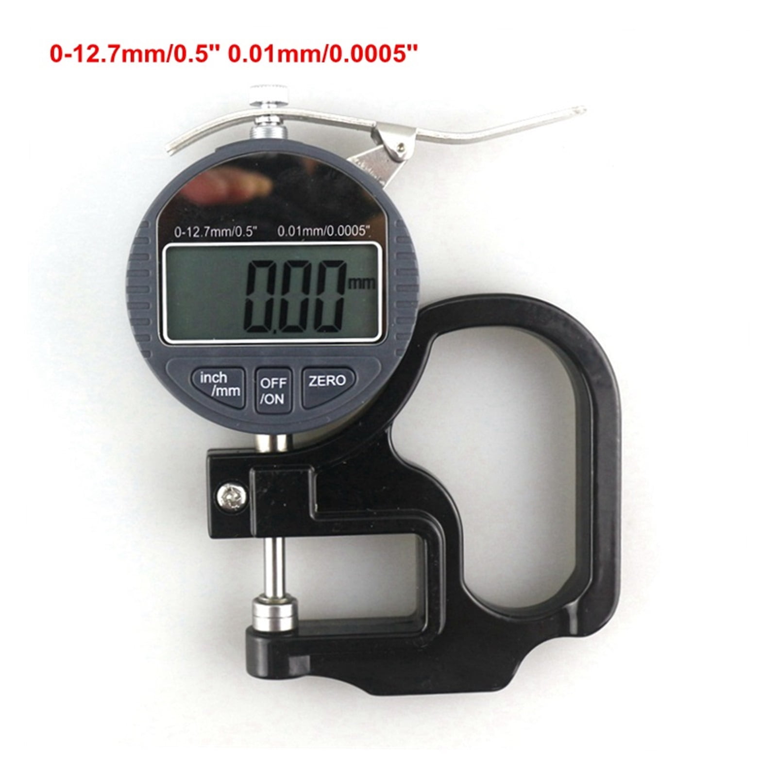 Digital Thickness Gauge Measuring Tools 0-12.7mm Electronic Depth ...