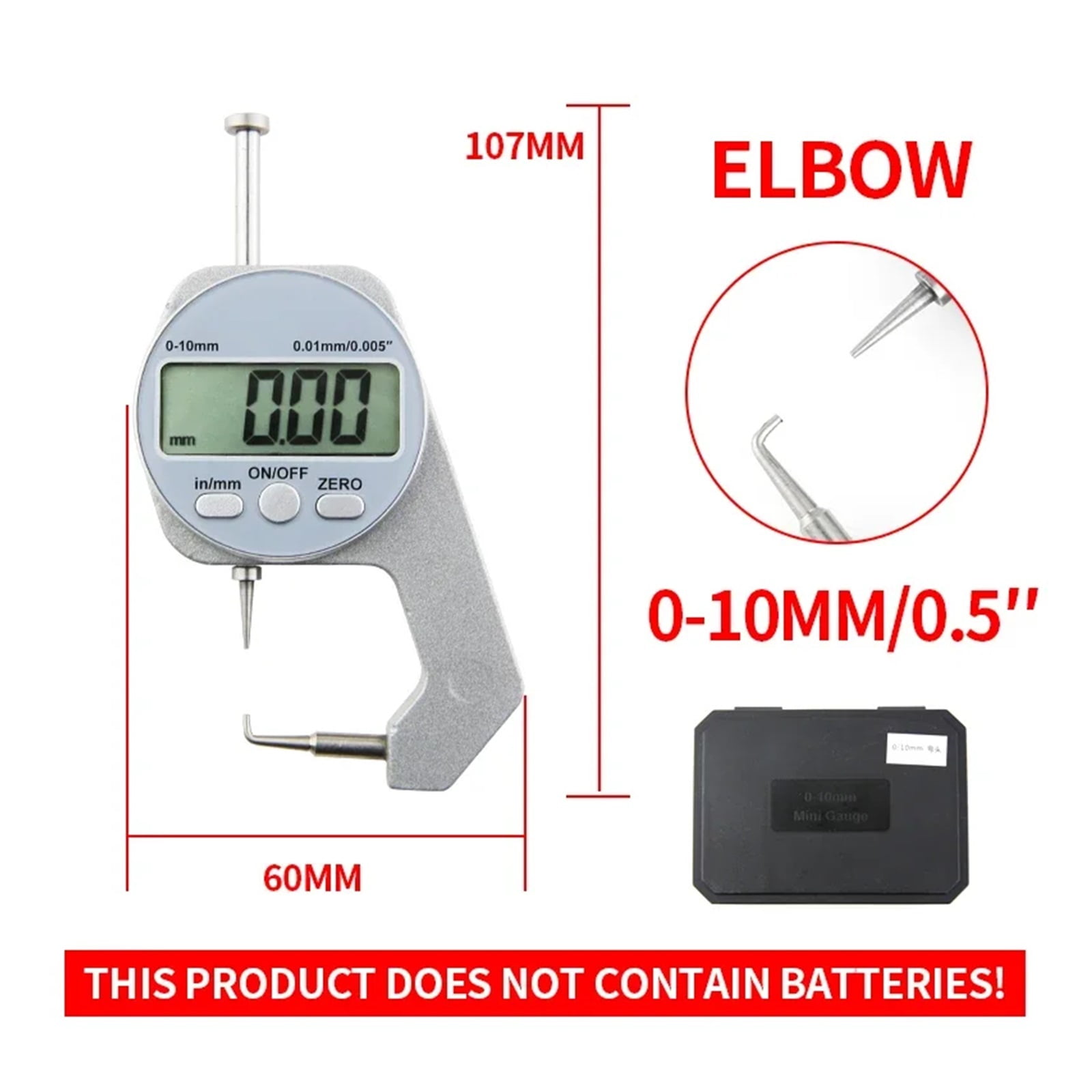 Digital Thickness Gauge Measuring Tools Electronic Thickness Meter ...