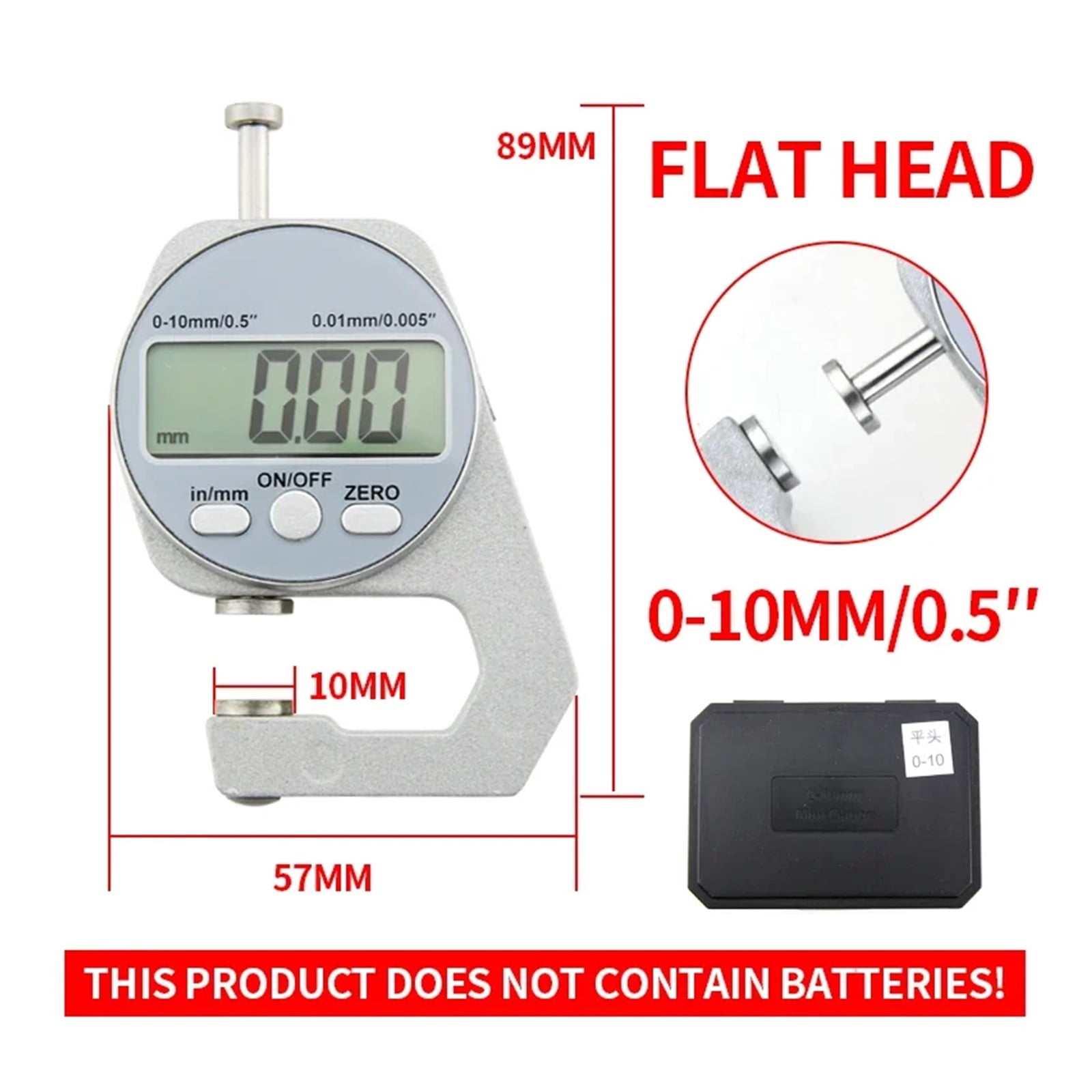 Digital Thickness Gauge Measuring Tools Electronic Thickness Meter ...