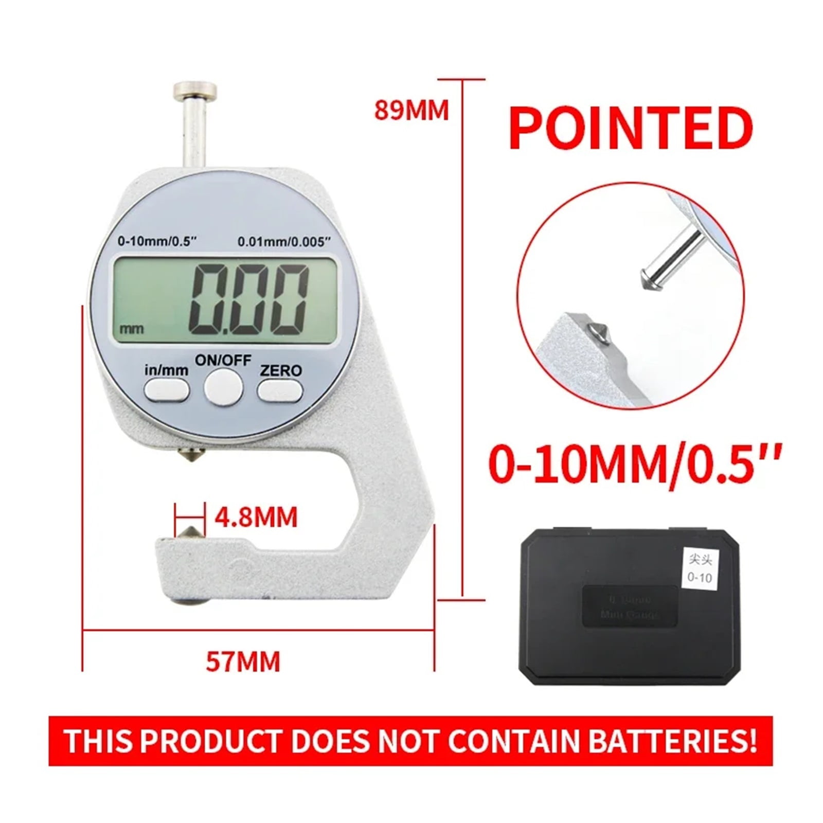 Digital Thickness Gauge Measuring Tools Electronic Thickness Meter ...