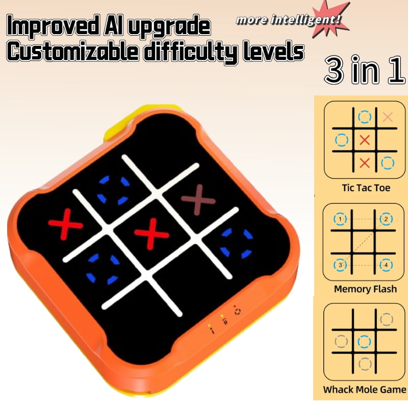 Digital Tic Tac Toe Game Portable Travel Puzzle for Car Trips ...
