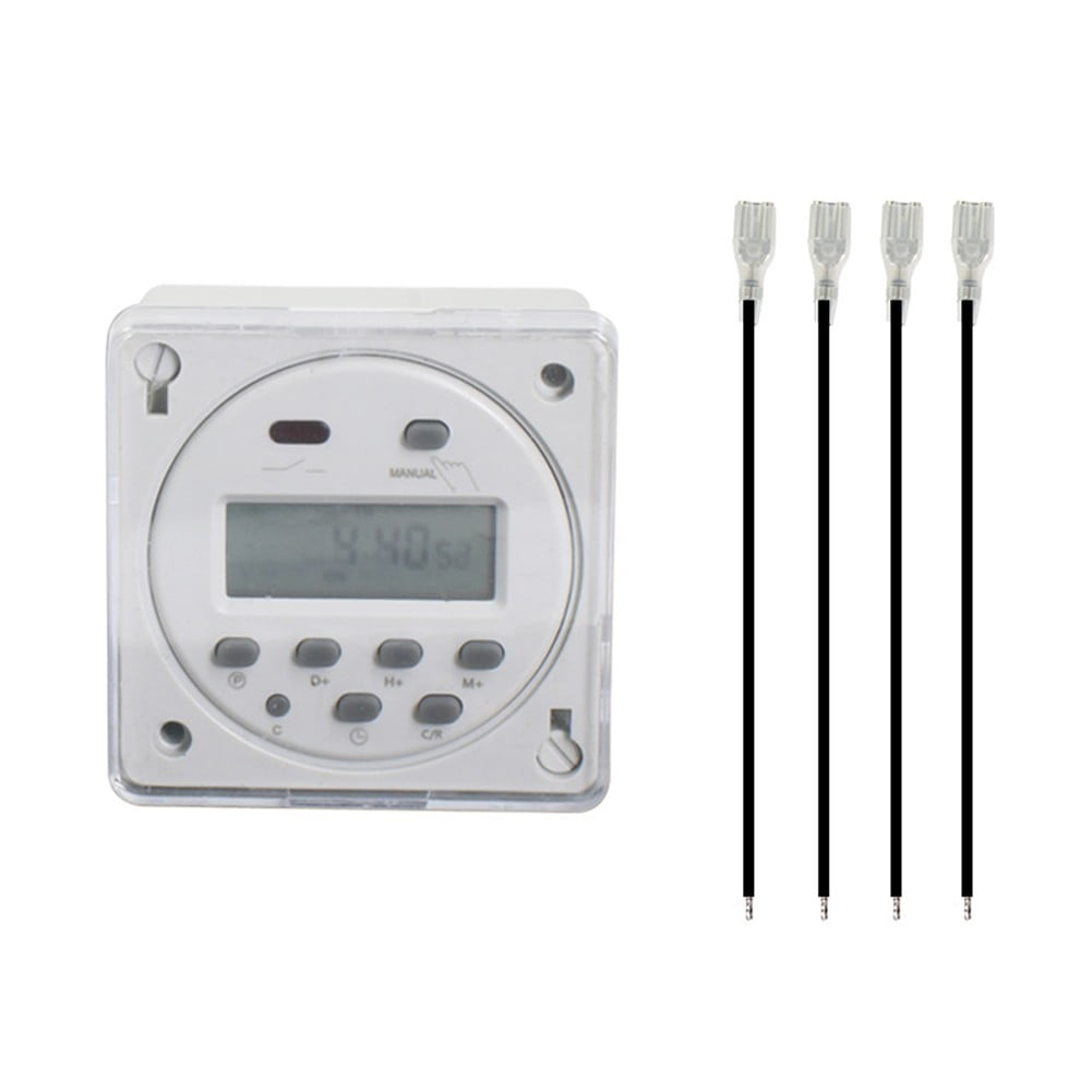 Digital Timer DC/AC 12V 16A LCD Display Programmable Timer Switch ...