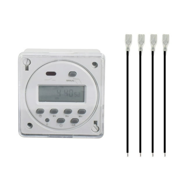 Digital Timer DC/AC 12V 16A LCD Display Programmable Timer Switch ...