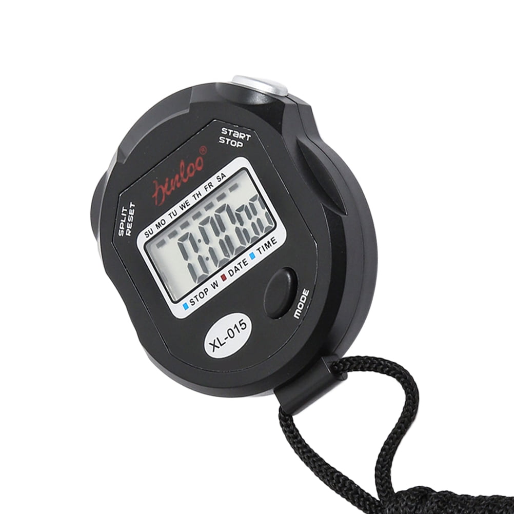 Digital Timer LCD Stopwatch Professional Movement Sports Multi-function ...