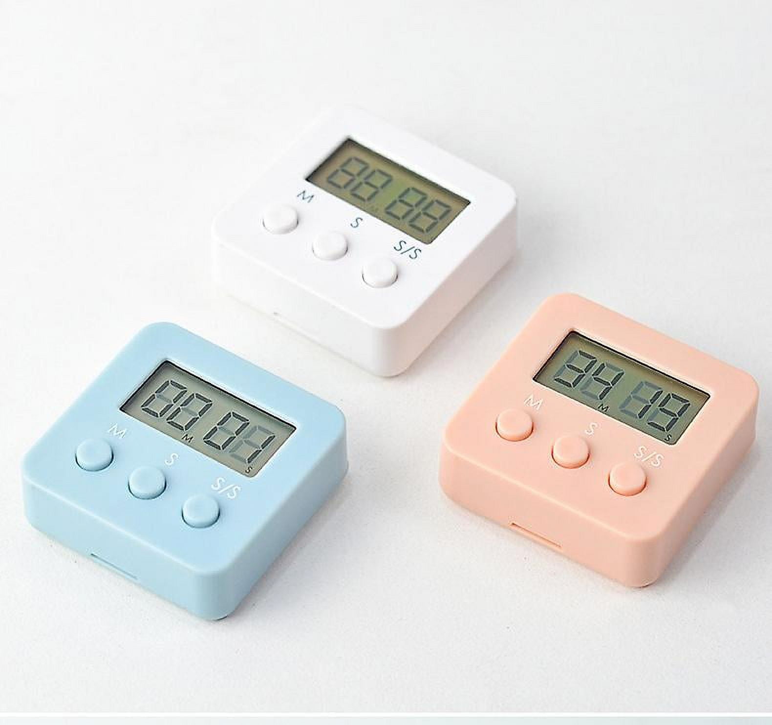 Digital Timer Pack Of 4 Mini Stopwatch With Loud Alarm Countdown Countup To 99 59 Lcd Display