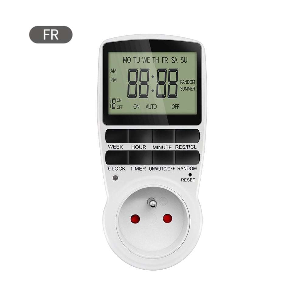 Digital Timer Switch EU Programmable Electronic Timing Socket US UK FR AU Plug Outlet Kitchen ...