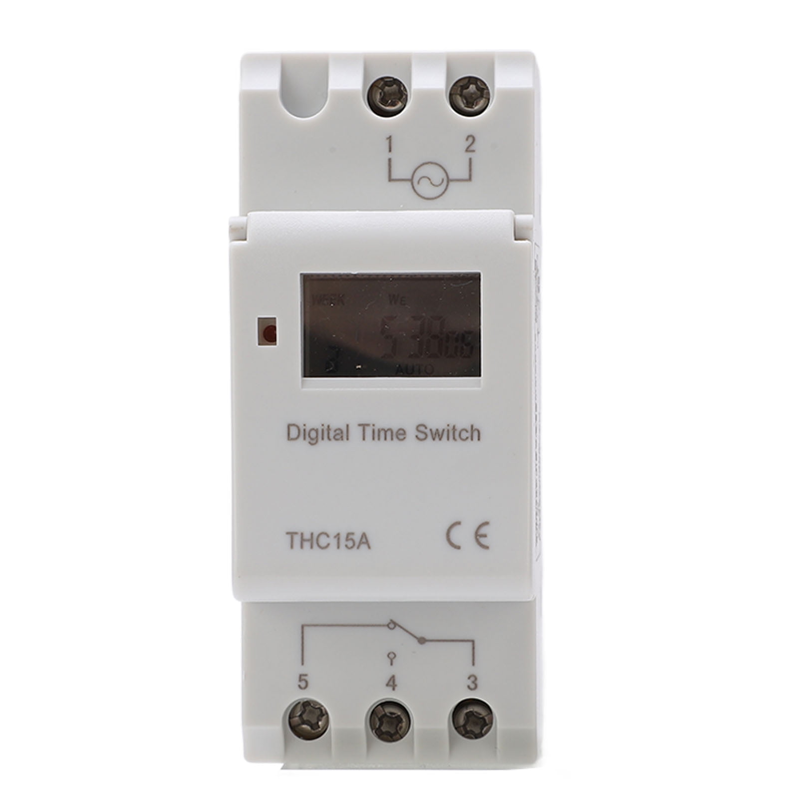 Digital Timer Switch LCD Programmable Weekly Rail Time Relay AC220?240V ...