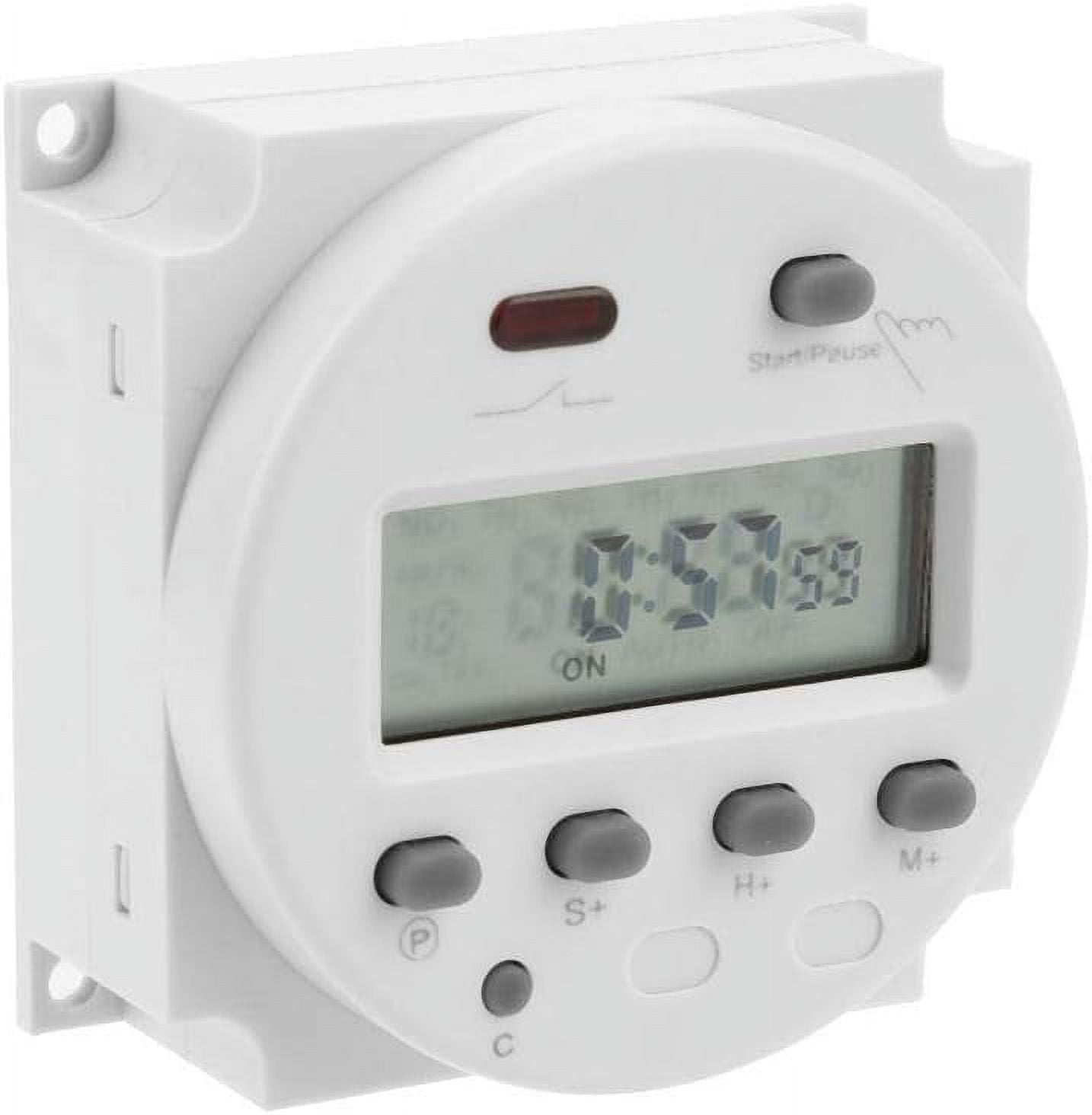 Digital Timer Time Control Switch with Large Lcd Display, Programmable For Daily And Weekly ...