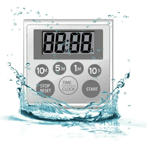 Digital Timer Waterproof Shower Timer Shower Clock Bathroom Kitchen ...