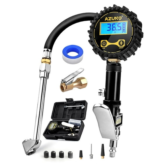 Digital Tire Inflator with Pressure Gauge, 200 PSI, Heavy Duty Air ...