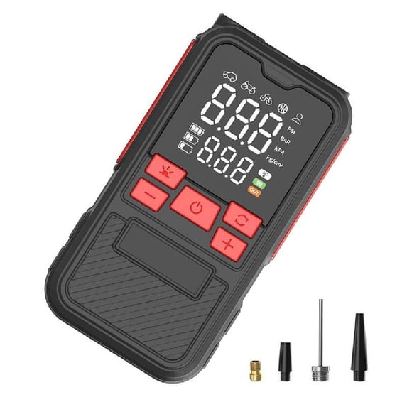 Digital Tire Inflator With Pressure Emergencies Use Compact ABS Body ...