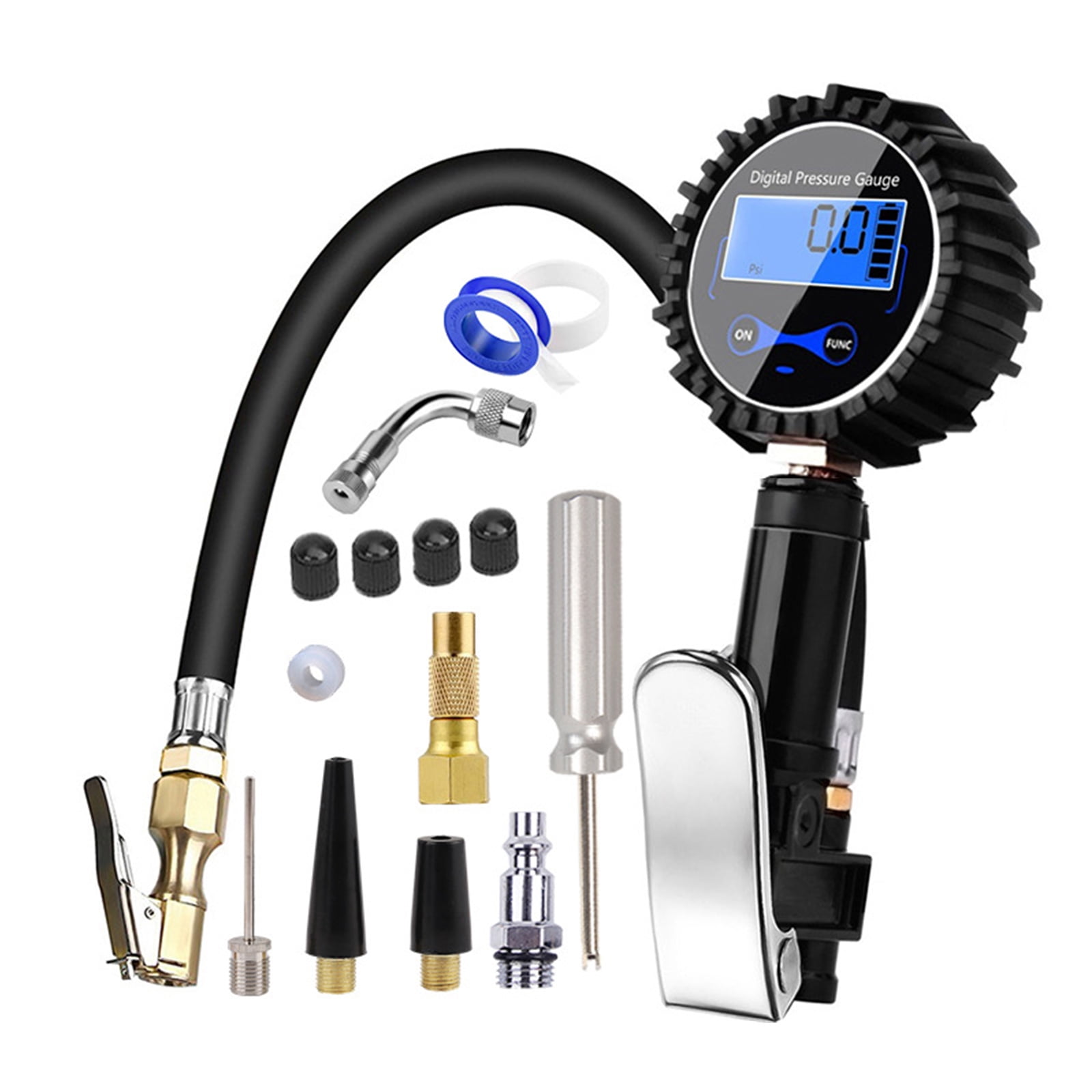 Digital Tire Inflator with Pressure Gauges, 200PSI, Heavy Duty Air ...