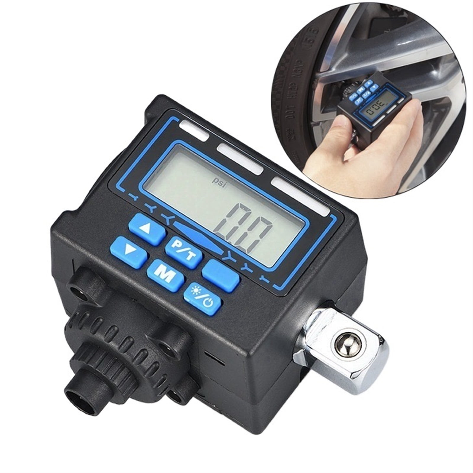 Digital Torque Wrench 1/2" 2- 200Nm Adjustable Professional Electronic Torque Wrench Bike Car ...