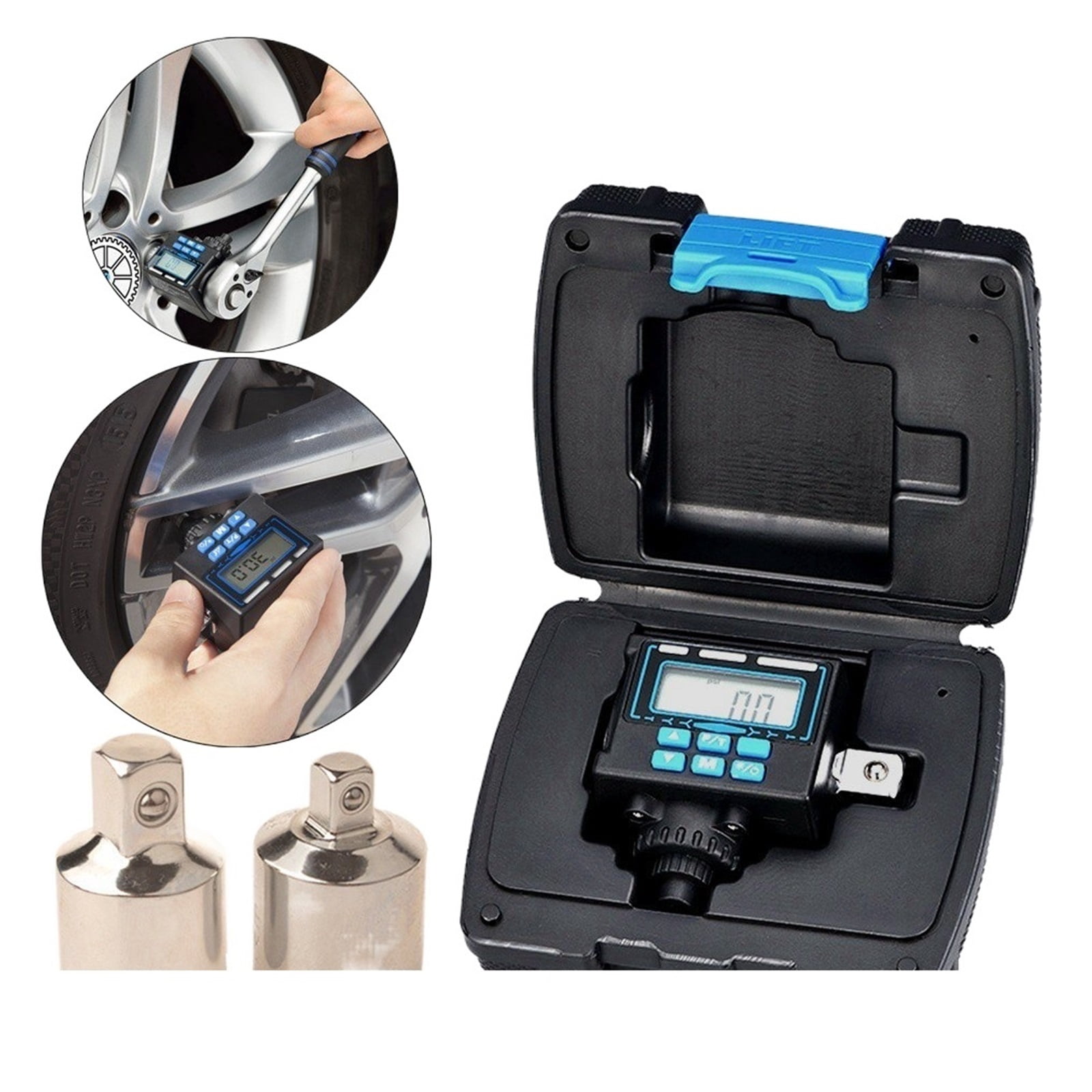 Digital Torque Wrench 1/2" 2- 200Nm Adjustable Professional Electronic Torque Wrench Bike Car ...