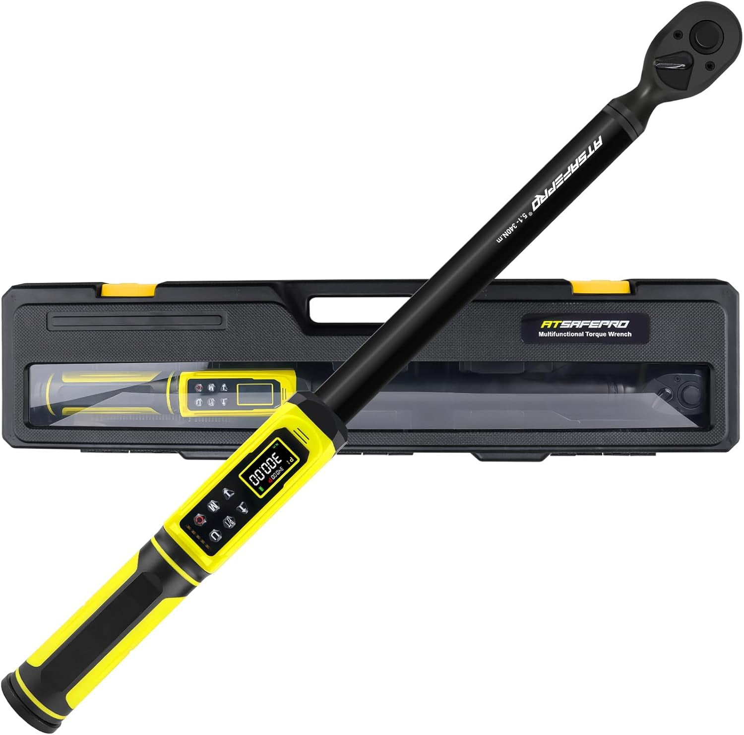 Digital Torque Wrench,1/2-Inch Drive Torque Wrench - 5-340Nm (4-250 ft ...