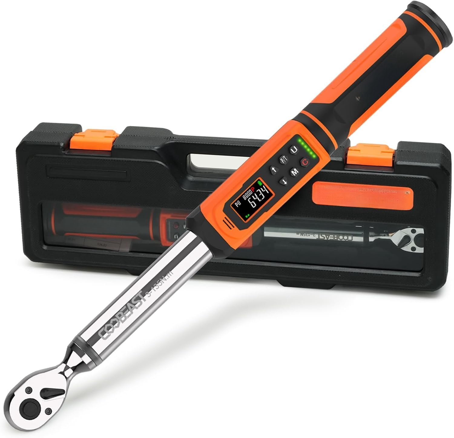 Digital Torque Wrench, 3/8 Drive Torque Wrench with Preset Value(1.5-99 ...