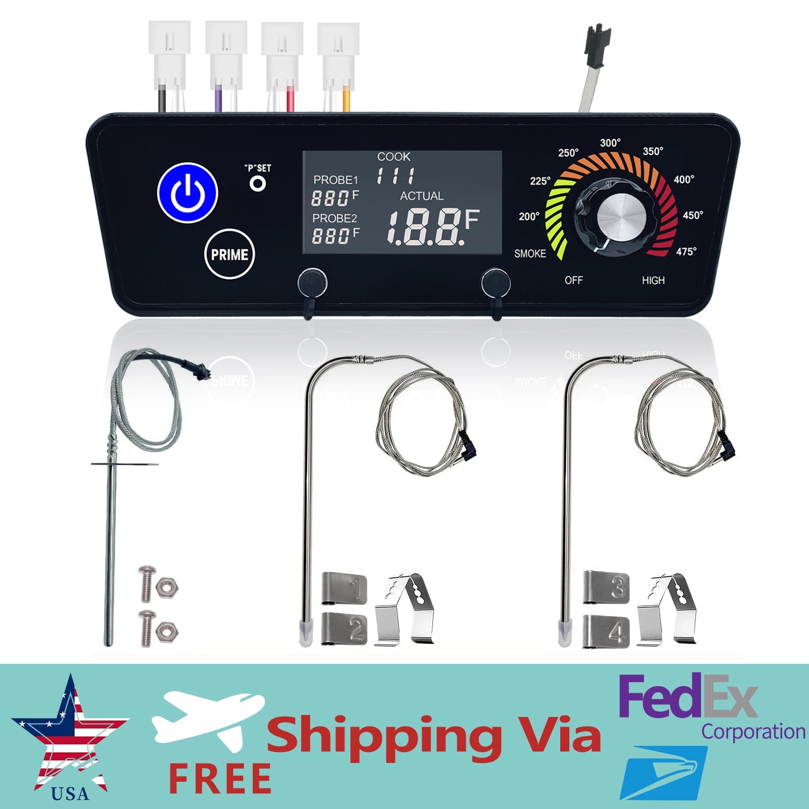 Pit Boss Digital Control Board for P7-340 / P7-540 / P7-700 / P7-1000 / 440FB1 Grills - Walmart.com