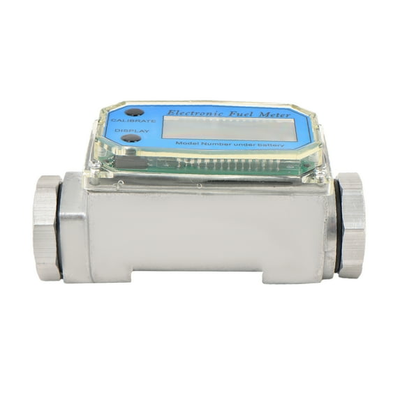 Digital Turbine Flow Meter 1" for Liquid Flow Meter 2.6-26 GPM w/ 3/4 ...