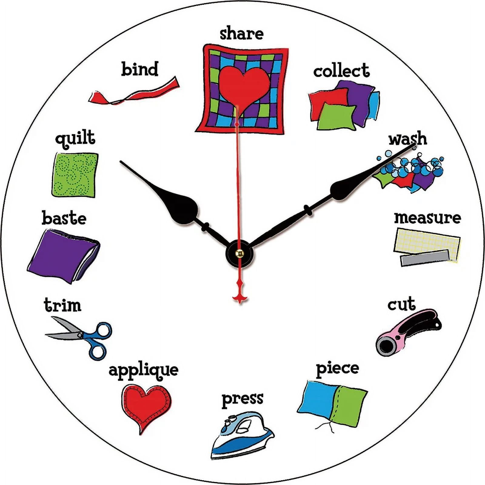 Digital Turntable Wall Clock Kitchen Decor Wall Art Silent Non Ticking ...
