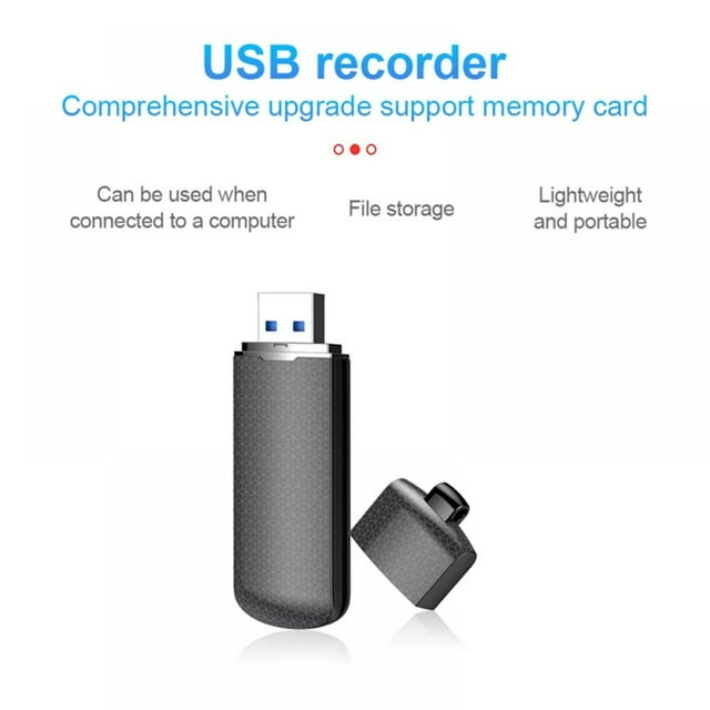 Digital USB Voice Recorder, Portable U Disk Shaped Audio Sound Recorder ...